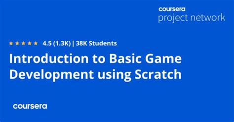 Introduction To Basic Game Development Using Scratch Coursya