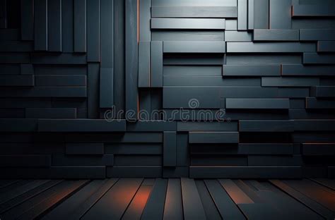 Abstract Dark Geometric Luxurious Noble Gold Black 3d Textures Stock
