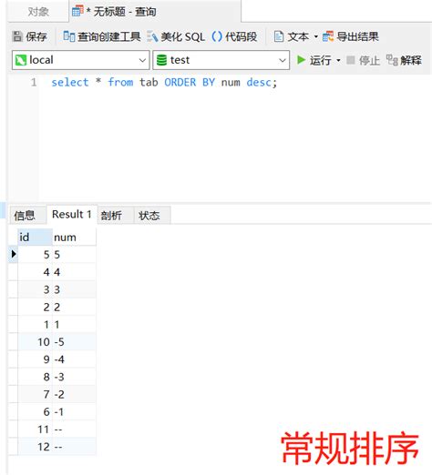 Mysql 正负数排序 Csdn博客