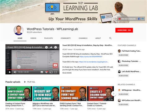 Top 15 Best WordPress YouTube Channels For All Levels