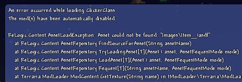 14 Asset Loading Bug Poor Modded Error Handling Results In Null Vanilla Textures · Issue