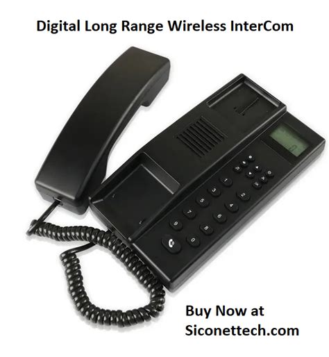 Wireless Intercom Phone Long Range Digital Intercom Phone With Display