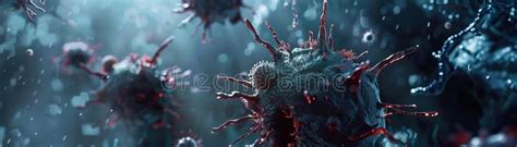 create a 3d cg visualization of a pathogen in a way that it appears