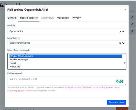 Filter The Record Selector Depending On Field Values 🧩 Low Code