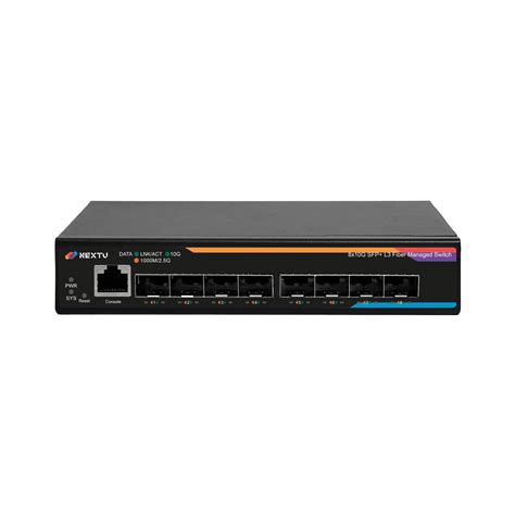 이지넷유비쿼터스 Nextu 스하판 8포트 스위치허브 3208sfpl3 10g스위치허브8포트10gbps스위칭용량