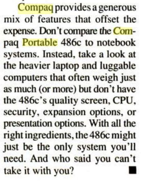 The Last Portable Meet The Compaq Portable 486 Retropaq