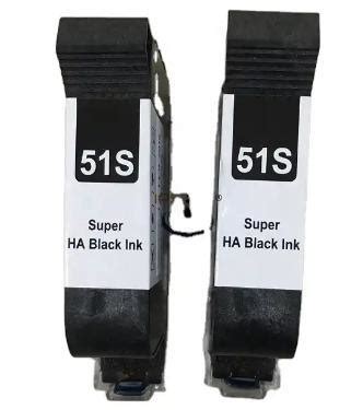 Black 51 S Fast Dry Ink Cartridge 42ml Printer Ink Sojet Printers 51