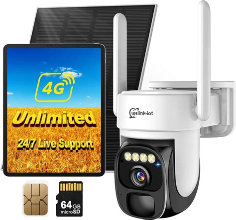 2025 Cellular Security Camera 4g Lte Wireless Outdoor With