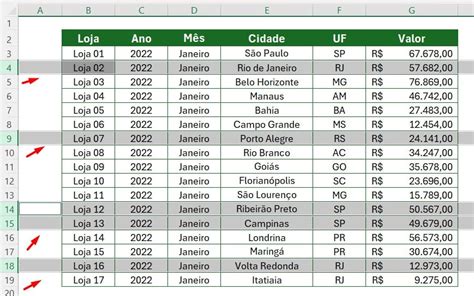 como reexibir linhas ocultas no excel ninja do excel