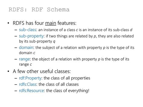 Cc La Web De Datos Primavera Lecture 3 Rdf Schema And Semantics Ppt