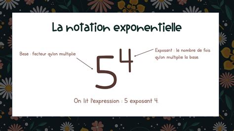 Notation Exponentielle