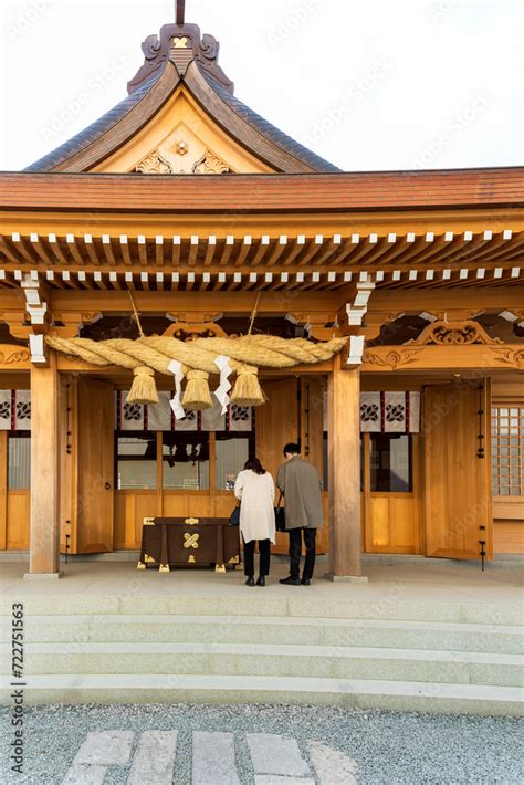 Buildings And Worship Sites At Prayer Spots Japan Winter Spring