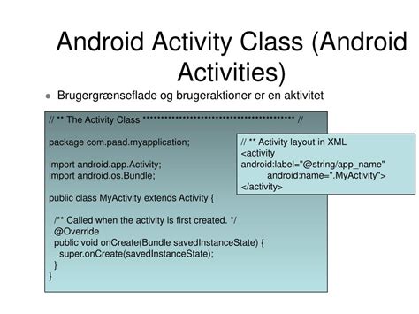 Ppt Android Activity Class Android Activities Powerpoint Presentation Id4557982