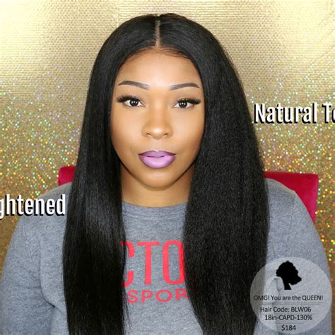 Virgin Brazilian Hair Kinky Straight Lace Front Wigs Affordable Hair