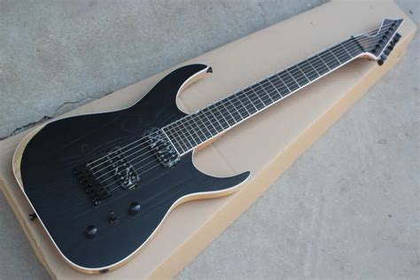 Черная машина 7 струн электрогитара матовая черная 7 струна custom shop ...