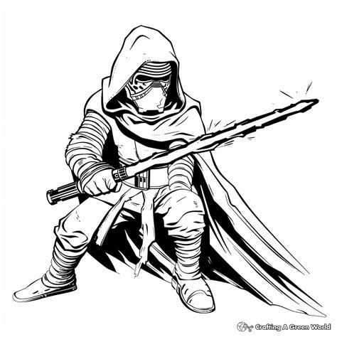 Kylo Ren Coloring Pages Free And Printable