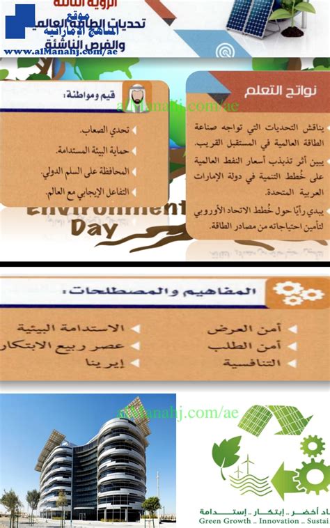 تحديات الطاقة العالمية والفرص الناشئة الصف العاشر اجتماعيات الفصل