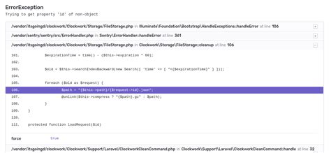 Error Trying To Get Property Id Of Non Object · Issue 338 · Itsgoingdclockwork · Github