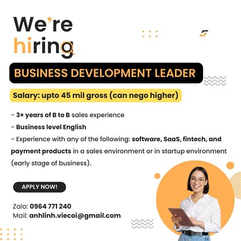 Hiring Businessdevelopment Leader Ánh Linh