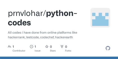 Github Prnvloharpython Codes All Codes I Have Done From Online
