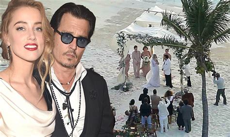 Johnny Depp Amber Heard Wedding Photos Johnny Depp Claims Amber Heard