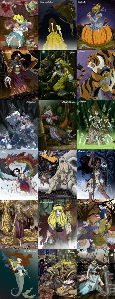 Twisted Disney Princess Art