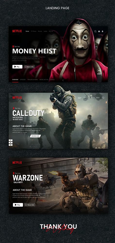 Netflix Landing Page On Behance