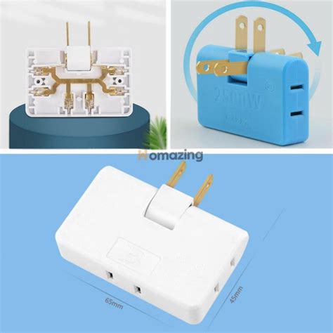 3 In 1 Rotatable Socket Converter Homazing