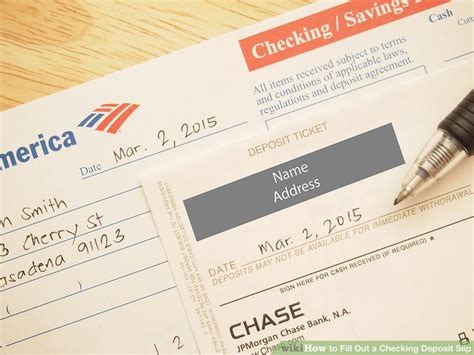 How To Fill Out A Checking Deposit Slip 12 Steps With Pictures