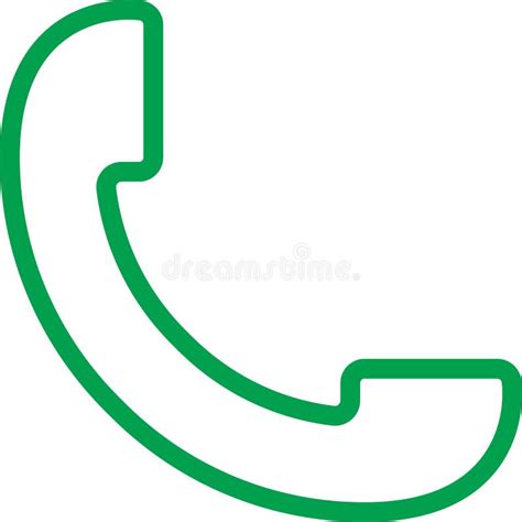 Phone Call Icon Answer Accept Call Icon With Green Button Contact Us Telephone Sign Accept
