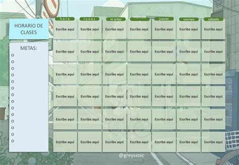 Horario Green Greyssnic UDocz