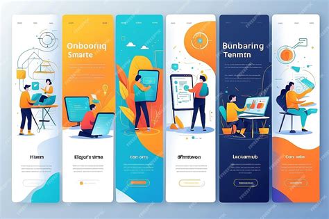 premium photo web onboarding screens ui design vector template