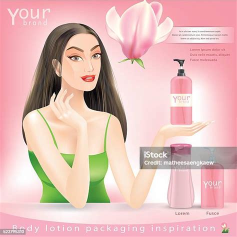 여자아이 아름다운 머리 깎기 일러스트레이션 병 대한 Shampoo 벡터 건강관리와 의술에 대한 스톡 벡터 아트 및 기타 이미지