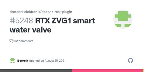 Rtx Zvg1 Smart Water Valve · Issue 5248 · Dresden Elektronikdeconz