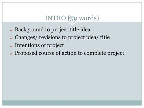 Epq Report Guide