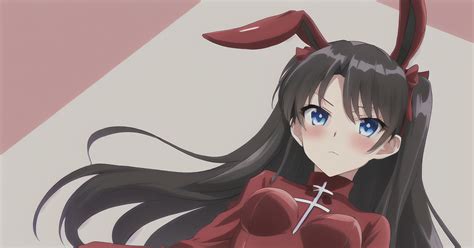Bunny Girl Rin Tohsaka Fate Staynight Bunny Rin Pixiv
