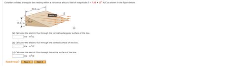 Solved A Calculate The Electric Flux Through The Vertical