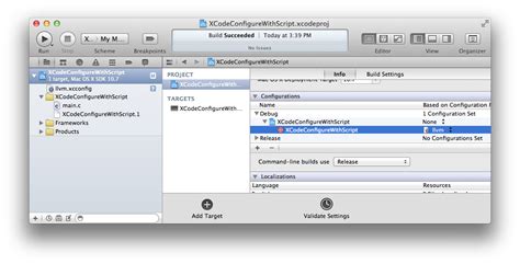 Setting Xcode 4 0 Environment Variables From A Script Andrew Bennett