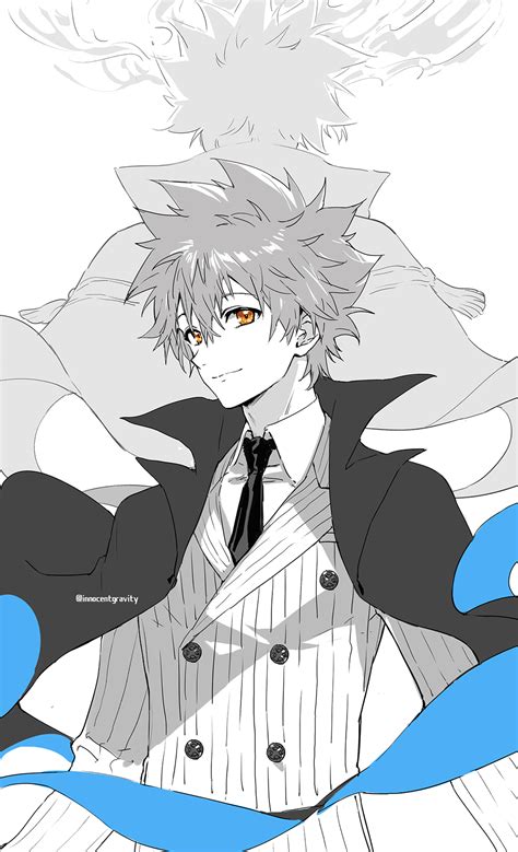 Sawada Tsunayoshi And Giotto Katekyo Hitman Reborn Drawn By Cezaria Danbooru