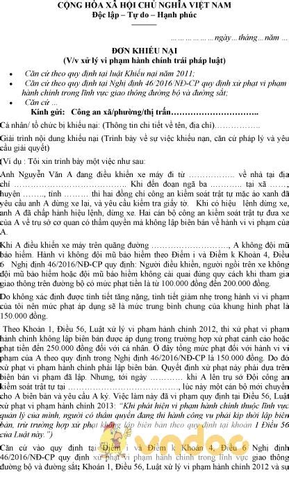 Top 10 Mẫu đơn Khiếu Nại ô Nhiễm Tiếng ồn Phổ Biến Nhất Năm 2024