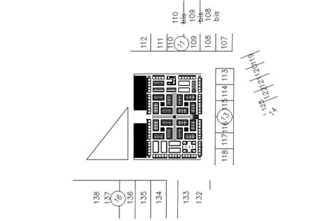 Floor Plan Of Complex Building In Autocad Dwg File