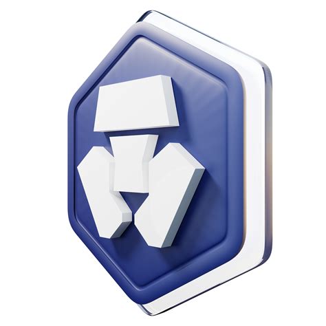 Cronos Cro Abzeichen Krypto 3d Rendering 11307319 Png