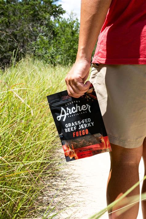 Fuego Spicy Beef Jerky Country Archer Grass Feed Beef Jerky Country