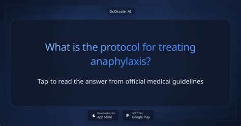 What Is The Protocol For Treating Anaphylaxis