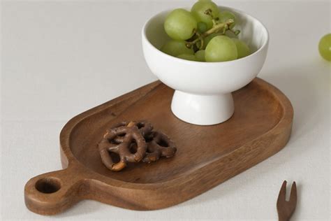 도마 나무 접시 아카시아 통원목 우드 플레이트 디저트 우딘 버몬 양면롱보드s 오늘의집 쇼핑