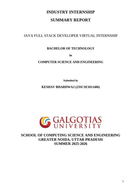 Java Full Stack Developer Internship Report Pdf Databases Web