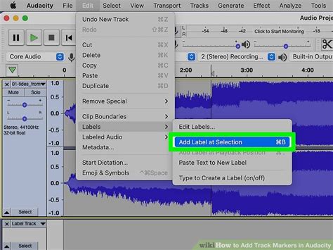 How To Add Track Markers In Audacity Steps With Pictures