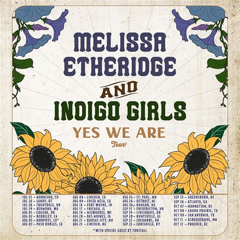 Melissa Etheridge Indigo Girls Announce Co Headlining Tour