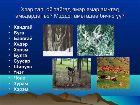 Монгол орны байгалийн бүс Ppt