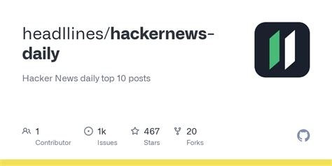 issues · headllines hackernews daily · github